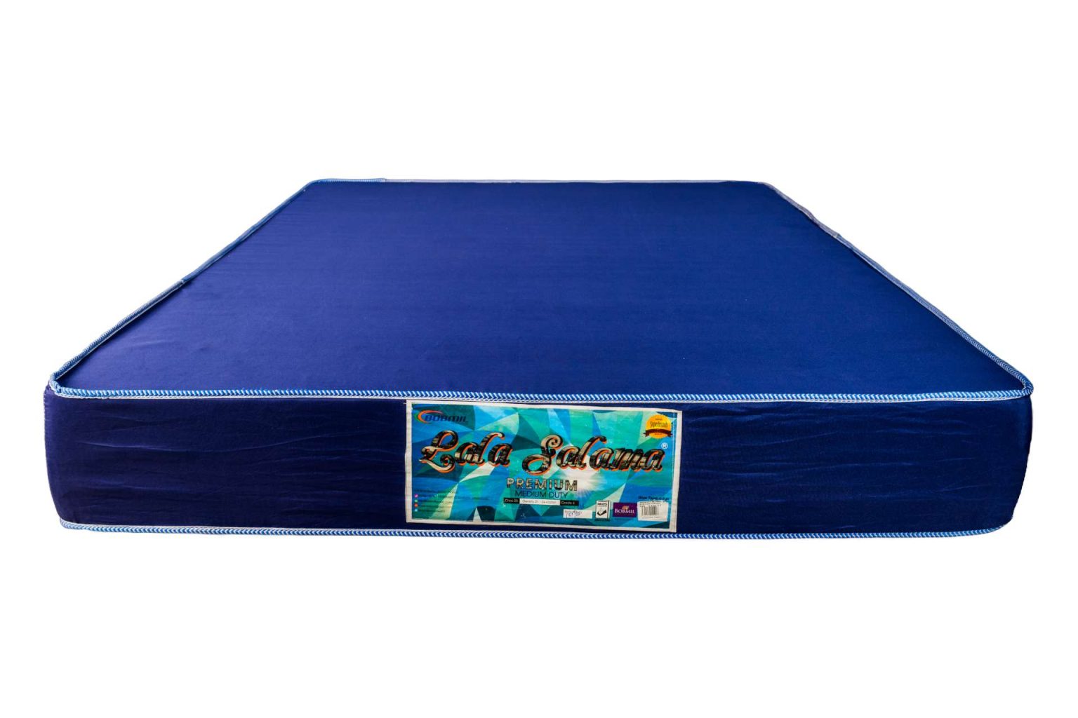 Lala Salama Premium? Medium Duty Blue Plain with Tape Edge Bobmil Foam Mattress – Bobmil ...